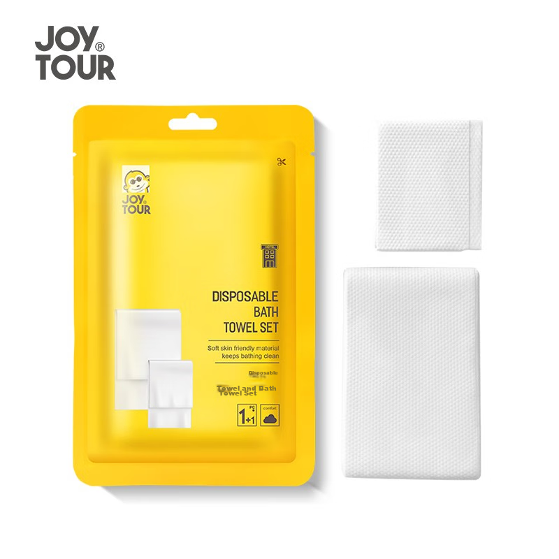 JOYTOUR Одноразовый набор полотенец и ванных полотенец для путешествий - гостиничные принадлежности из хлопка