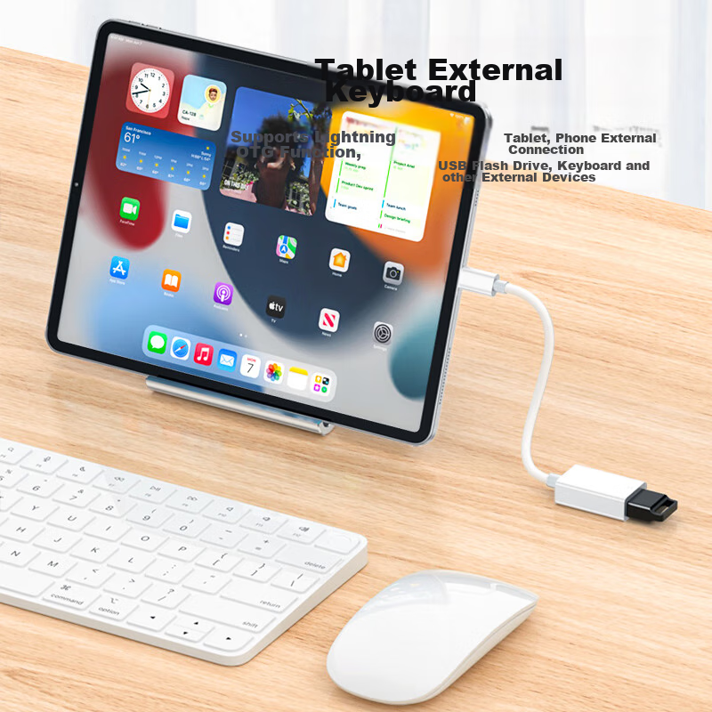 Liantuo Apple OTG Adapter Supports Lightning to USB Converter for IPhone, IPad, IPad Touch, Card Reader, USB Drive, Camera, Mouse