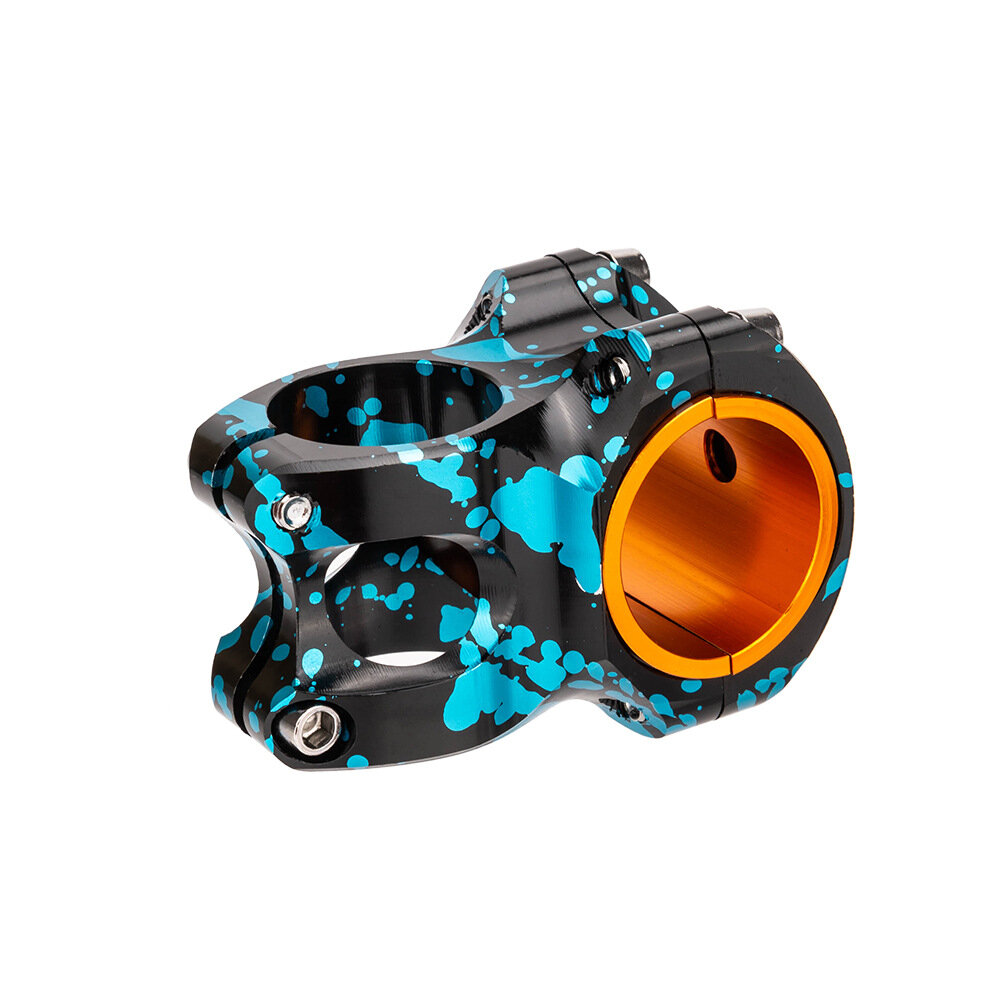 ZTTO Bike Stem Aluminum Alloy для BMX MTB Mountain Road Bike, цвет Black+Red/Black+Blue/Rose Red+Blue/Purple+Blue, диаметр руля 31.8mm/35mm, расстояние между двумя отверстиями 35mm, вес изделия 144.7g/5.1oz, вес упаковки 150g/5.3oz, размер упаковки