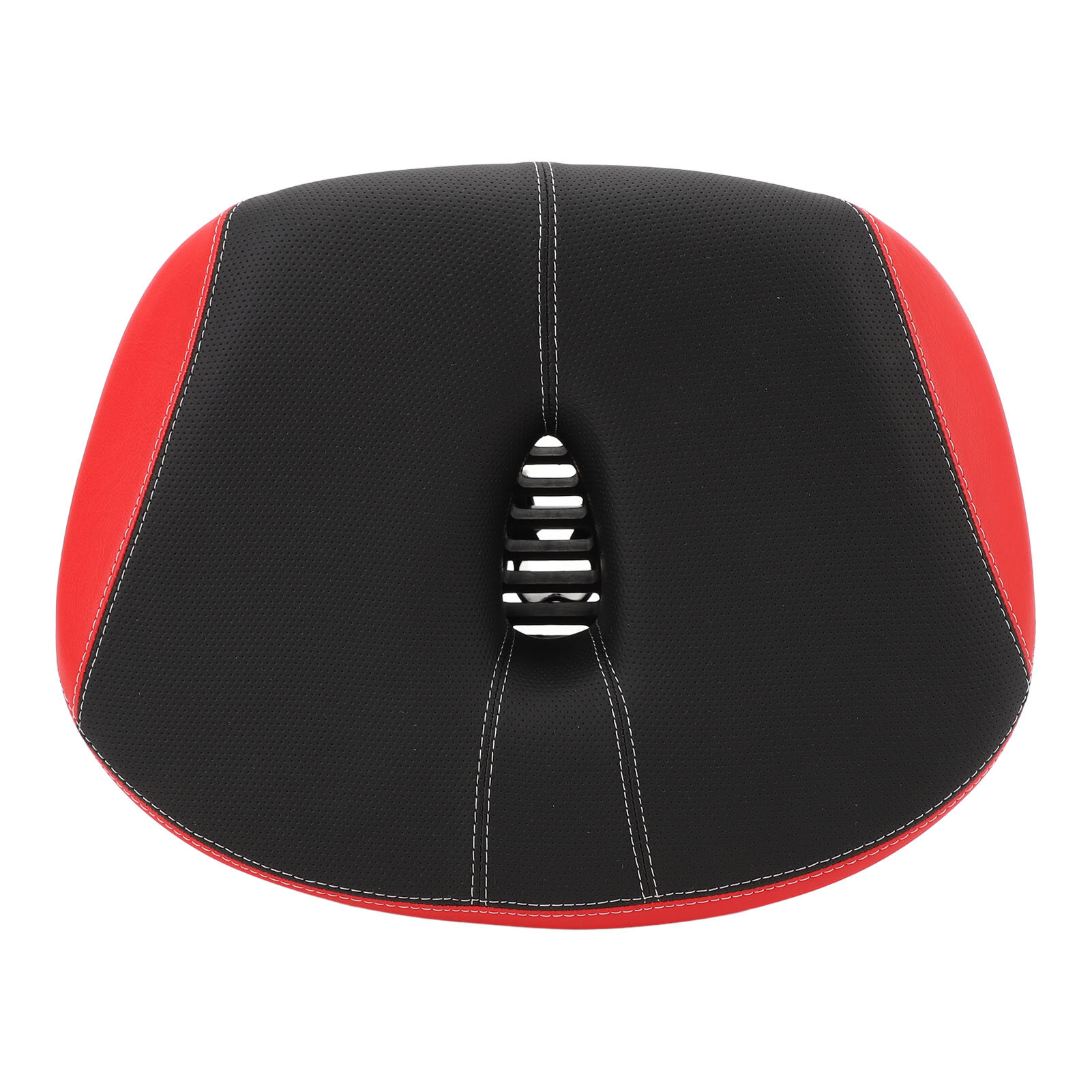 Велосипедное Сиденье Без Носа Широкое Велосипедное Седло Замена Утолщенной Полой Дышащей Амортизирующей Подушки Сиденья Городского Горного Велосипеда для Мужчин Женщин Красного Цвета