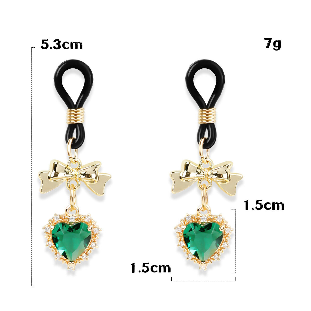 Сексуальные игрушки зажимы для сосков женские эротические игрушки SM бант сердце драгоценный камень сосок кулон sm дразнящий флирт