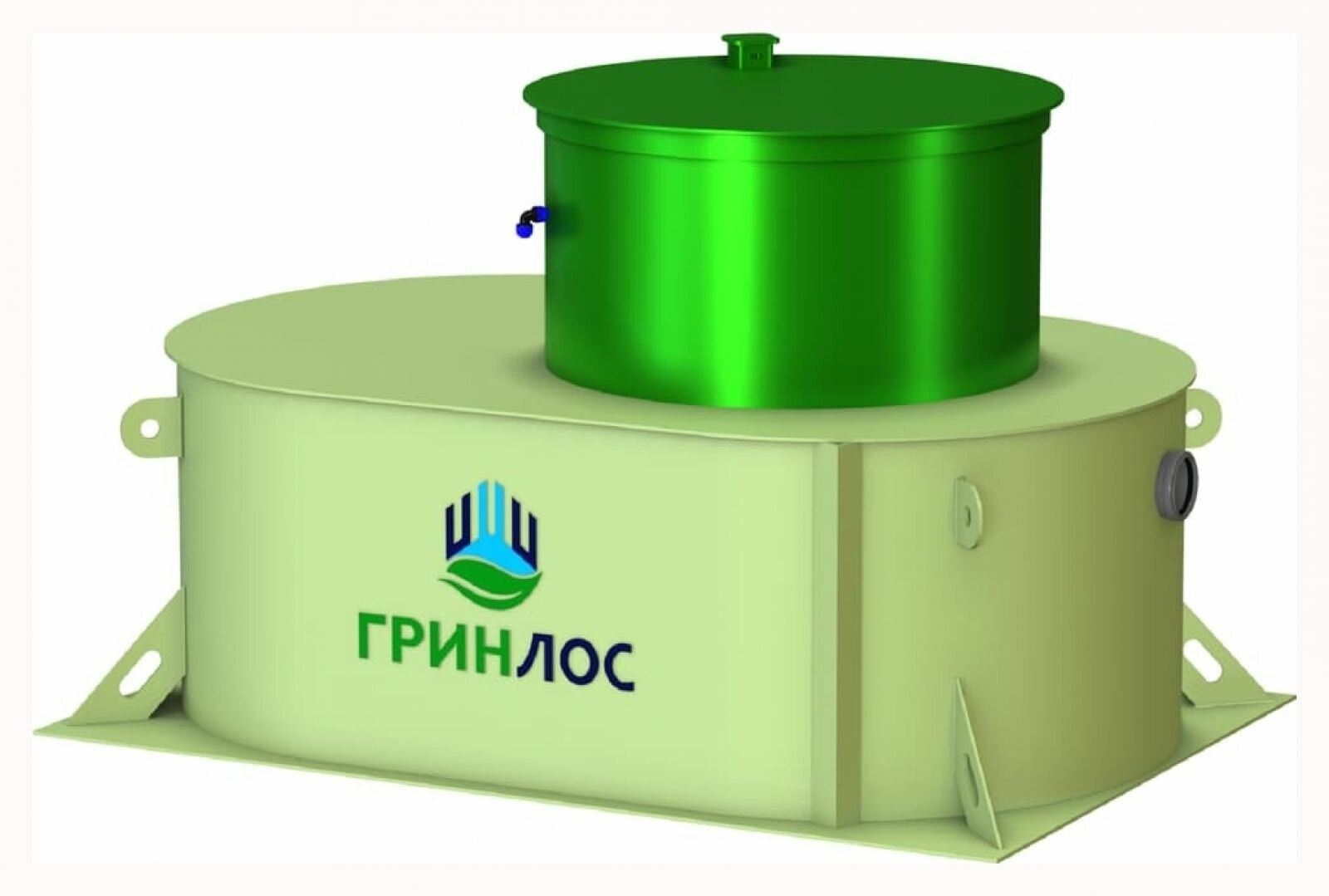 Септик для дома гринлос Аэро 4 низкий корпус (0.8 м3/сут, самотечный, на 4 человек)