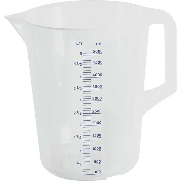 Мерный кувшин 5л пластик (Бренд Paderno, страна Италия)