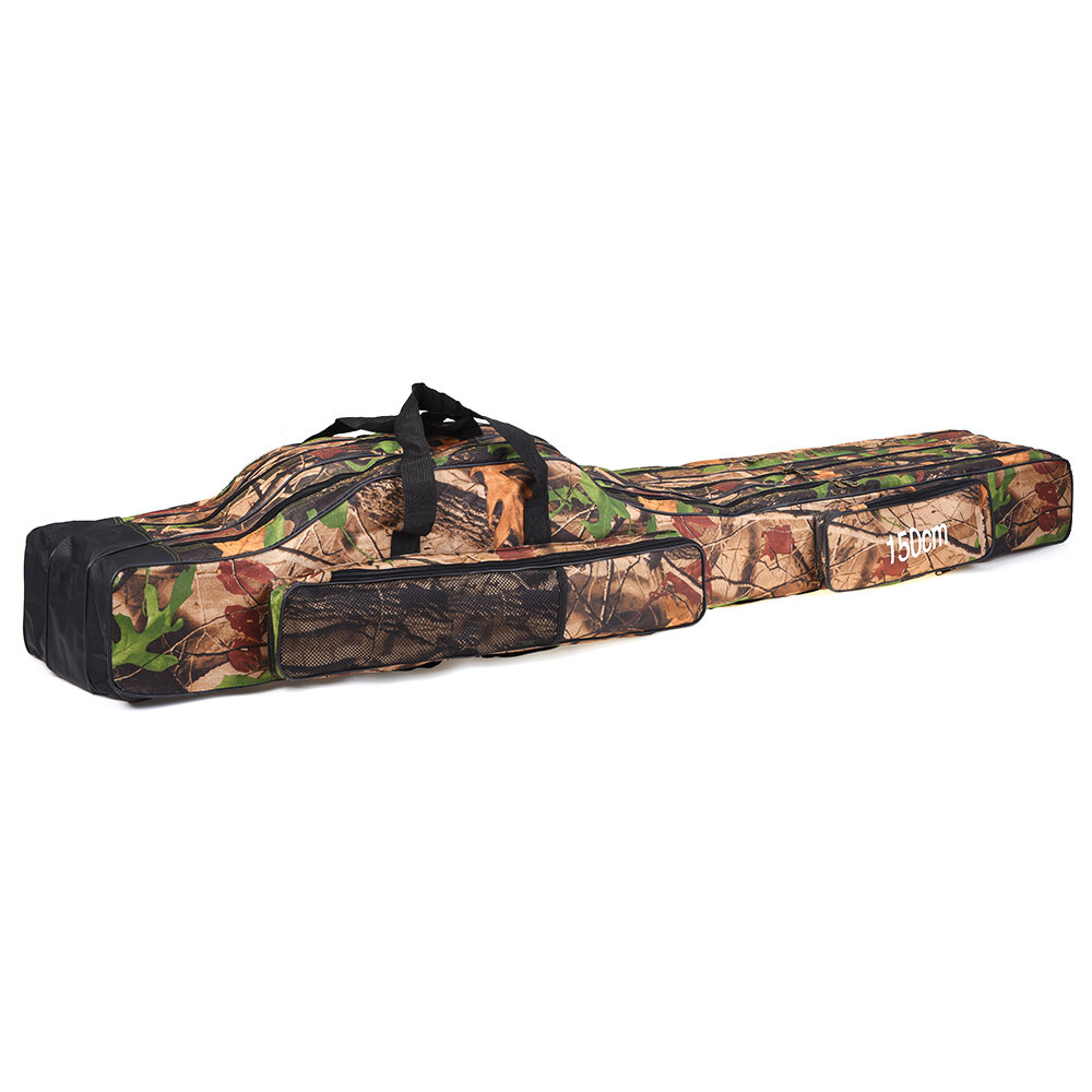 120 см/150 см 3-слойная рыболовная сумка, портативный складной чехол для удилища, катушки и снастей, для путешествий и хранения