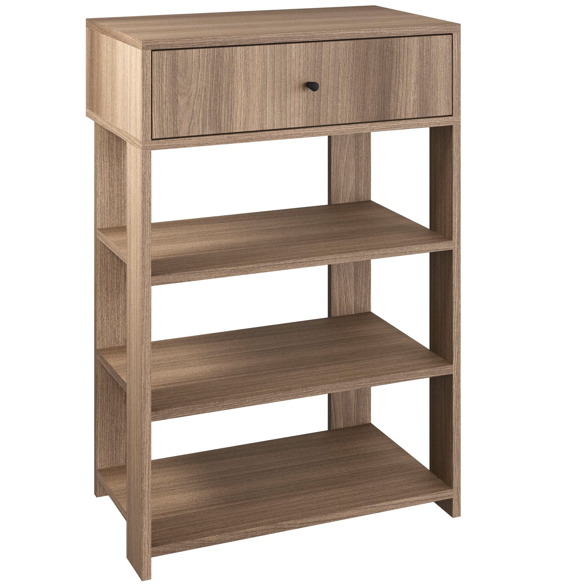 Тумба для обуви с ящиком лайт Шимо темный/МК (Атмосфера)