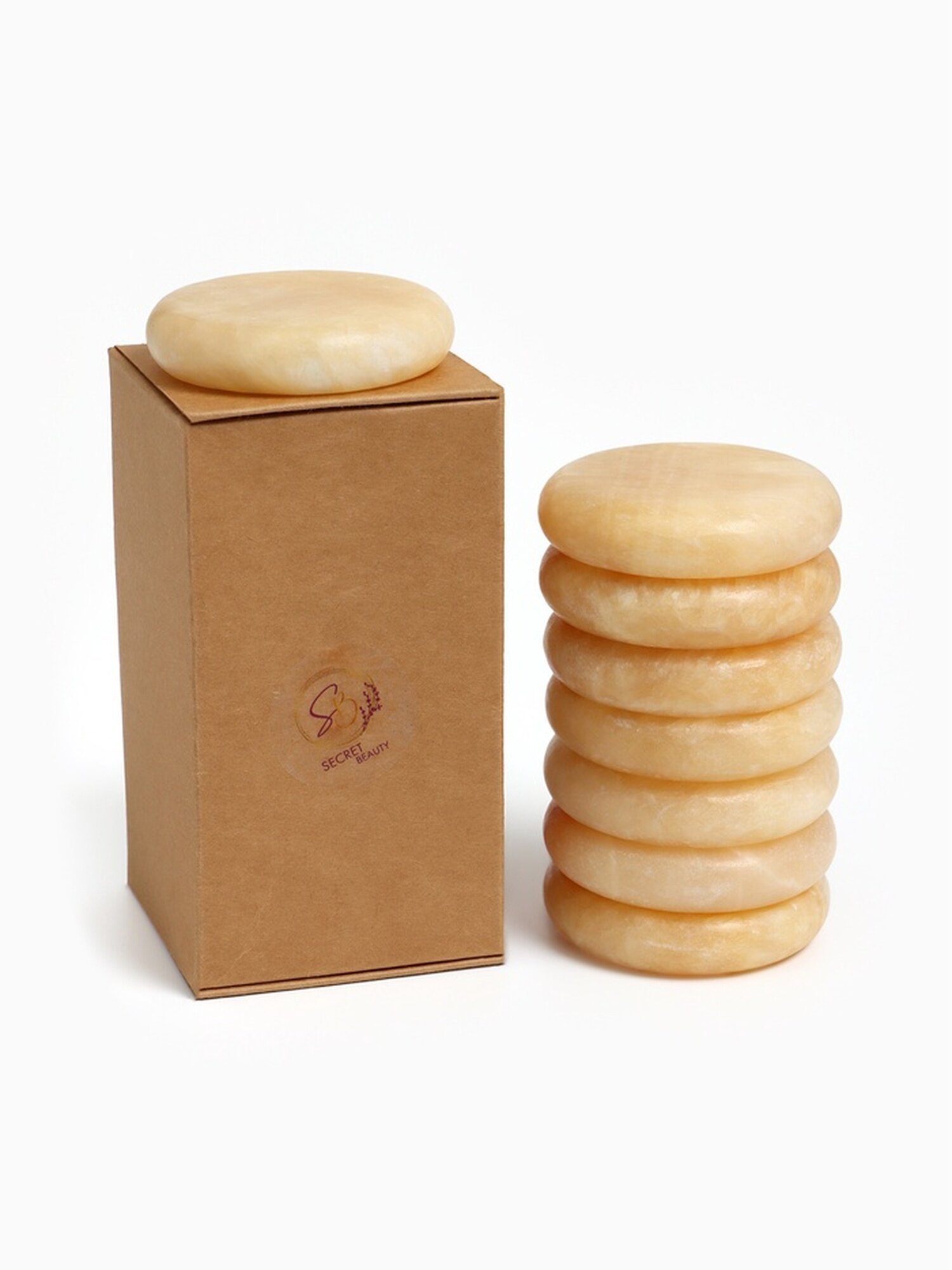 Камни для СПА 8*8 оливковый 8 шт