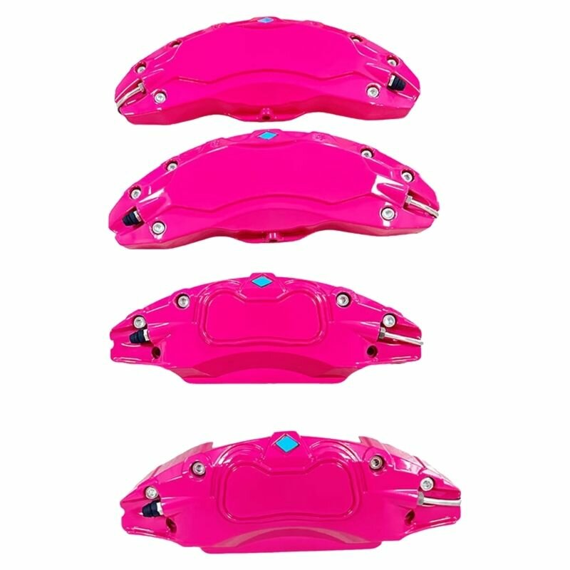 Легкая установка крышек суппортов для передних и задних тормозов 3 2025, Розовый
