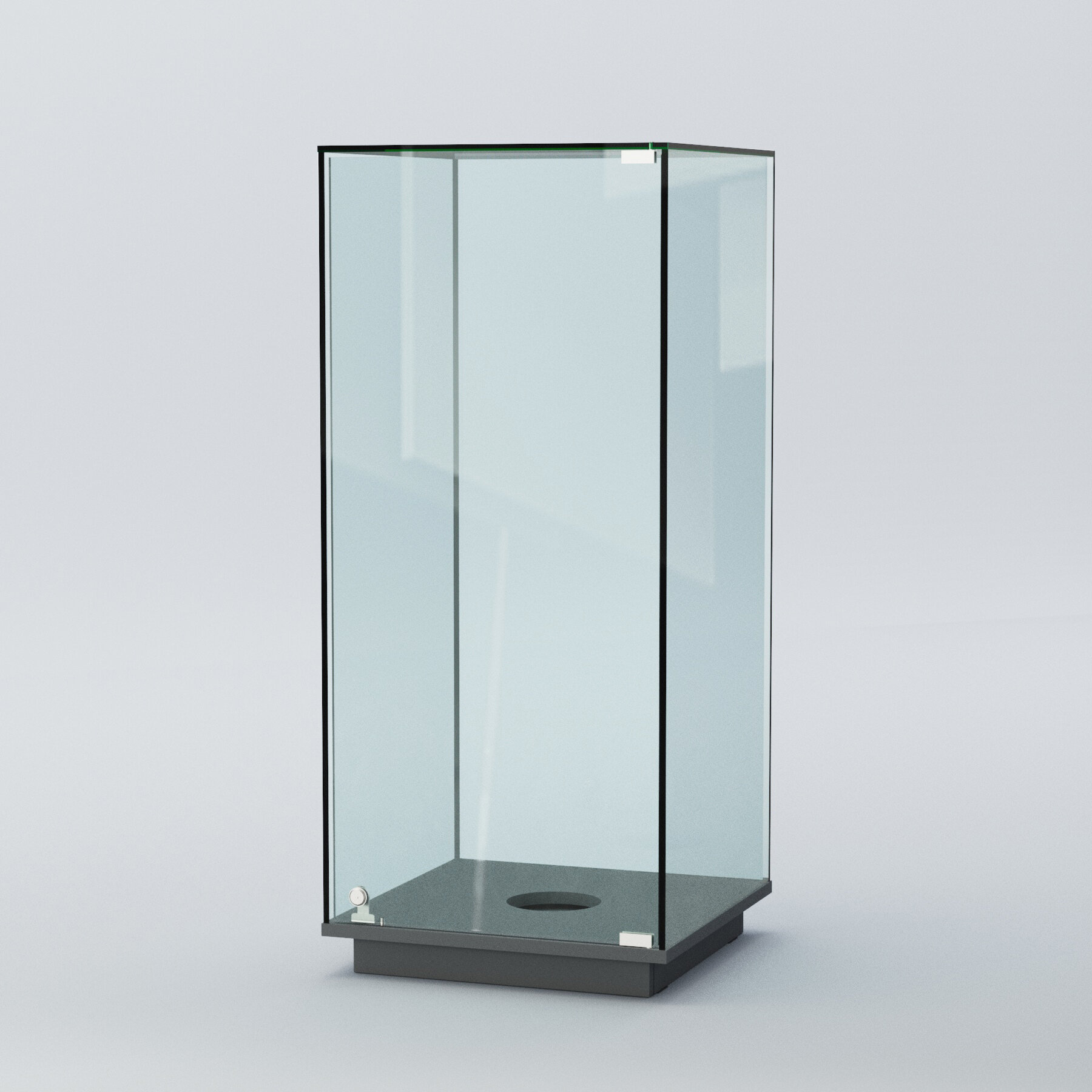 Витрина для музеев "Коллекция" №13 под вазу, Темно-Серый. Производство товара - компания ТОБ.