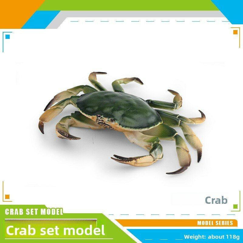 Sea creature crab model with accurate detailing for aquarium or collection style c