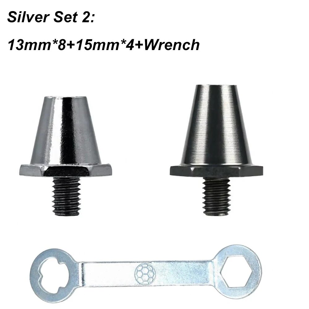 Металлические шипы для футбольных бутсов 4/12 шт. Серебряный, Gray Set 2