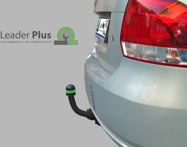 Фаркоп Volkswagen Polo, Skoda Rapid (лифтбек) со съемным шаром "Лидер-Плюс" + копия сертификата (без эл/пак.) V125-A