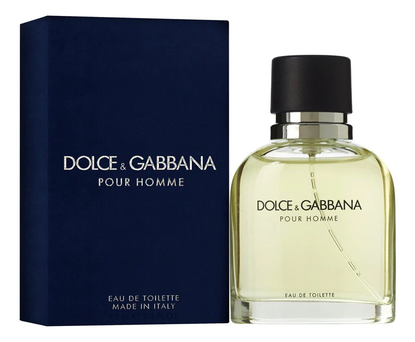 Dolce & Gabbana Pour Homme туалетная вода 75 мл, мужской аромат