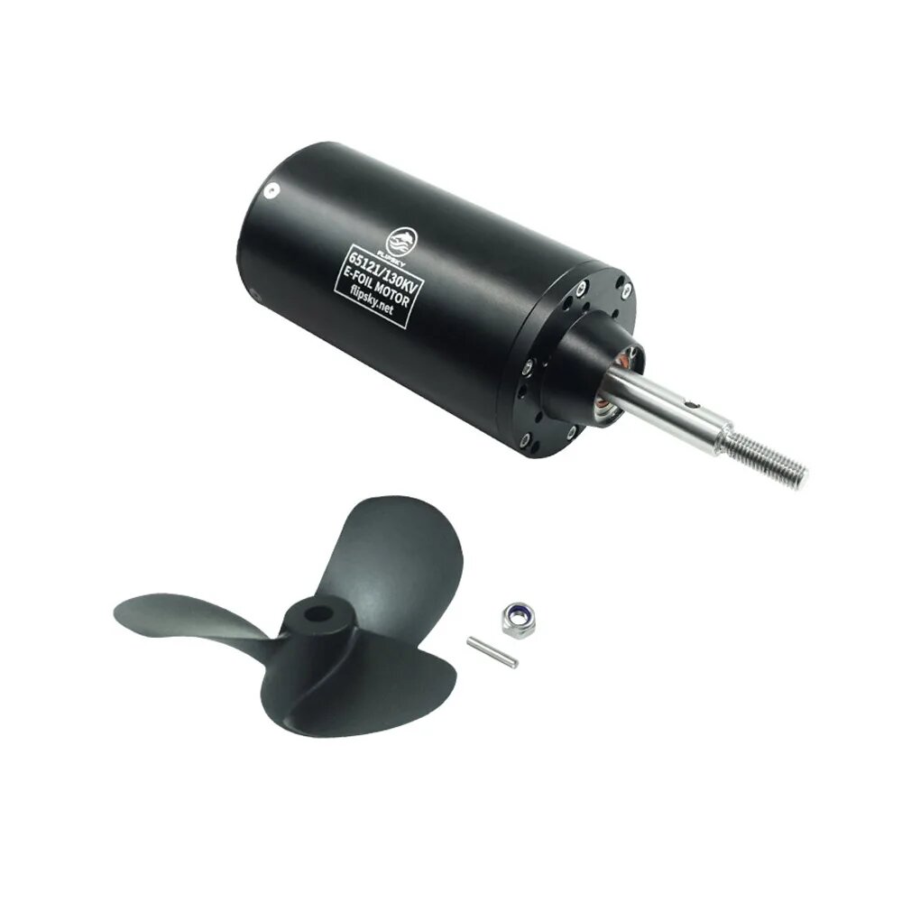 FLPSKY Бесщеточный двигатель 65121 3700Вт для серфинга Черный, Round 3.8 Propeller