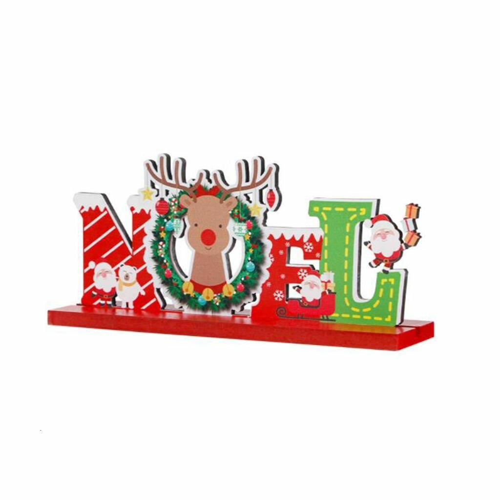 Рождественские деревянные украшения-Северный олень ноэль