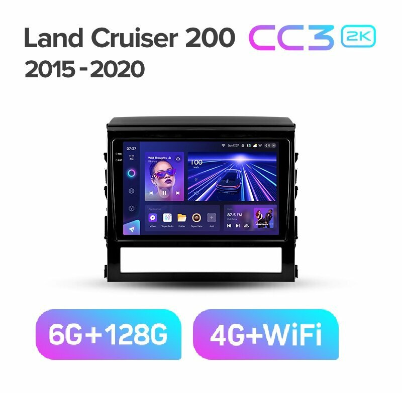 Магнитола TEYES TOYOTA LAND CRUISER 200 2015-2020 г. CC3 2K 6/128ГБ