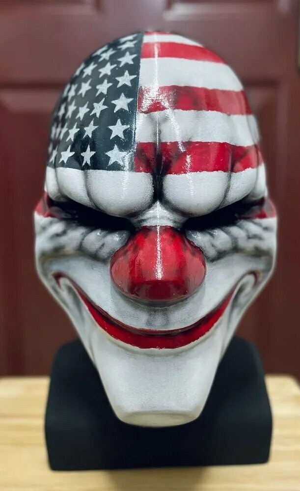 Карнавальная маска payday Даллас, маска на Хэллоуин злой клоун. Ручная работа