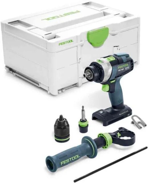 Аккумуляторная ударная дрель-шуруповёрт FESTOOL QUADRIVE TPC 18/4 I-Basic 575604
