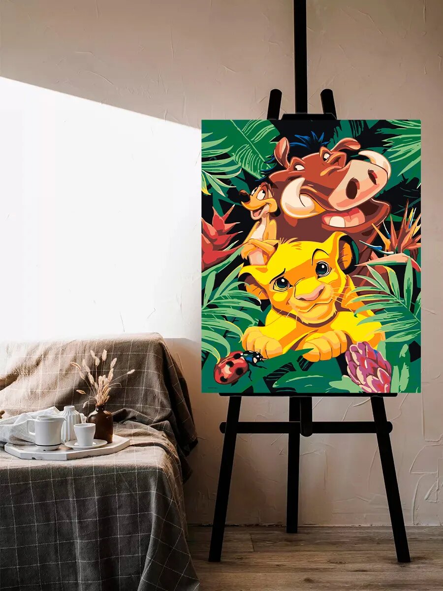 Картина по номерам Король Лев Мультфильм The Lion King