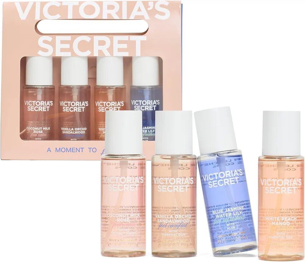 Набор мини-мистов Best of Hair&Body Mist Victoria's Secret, 4 аромата