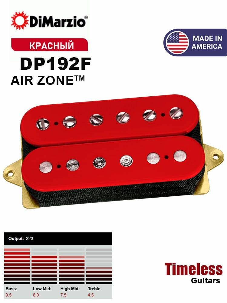 Производимый в США DIMARZIO Air Zone DP192F электрогитарный звукосниматель