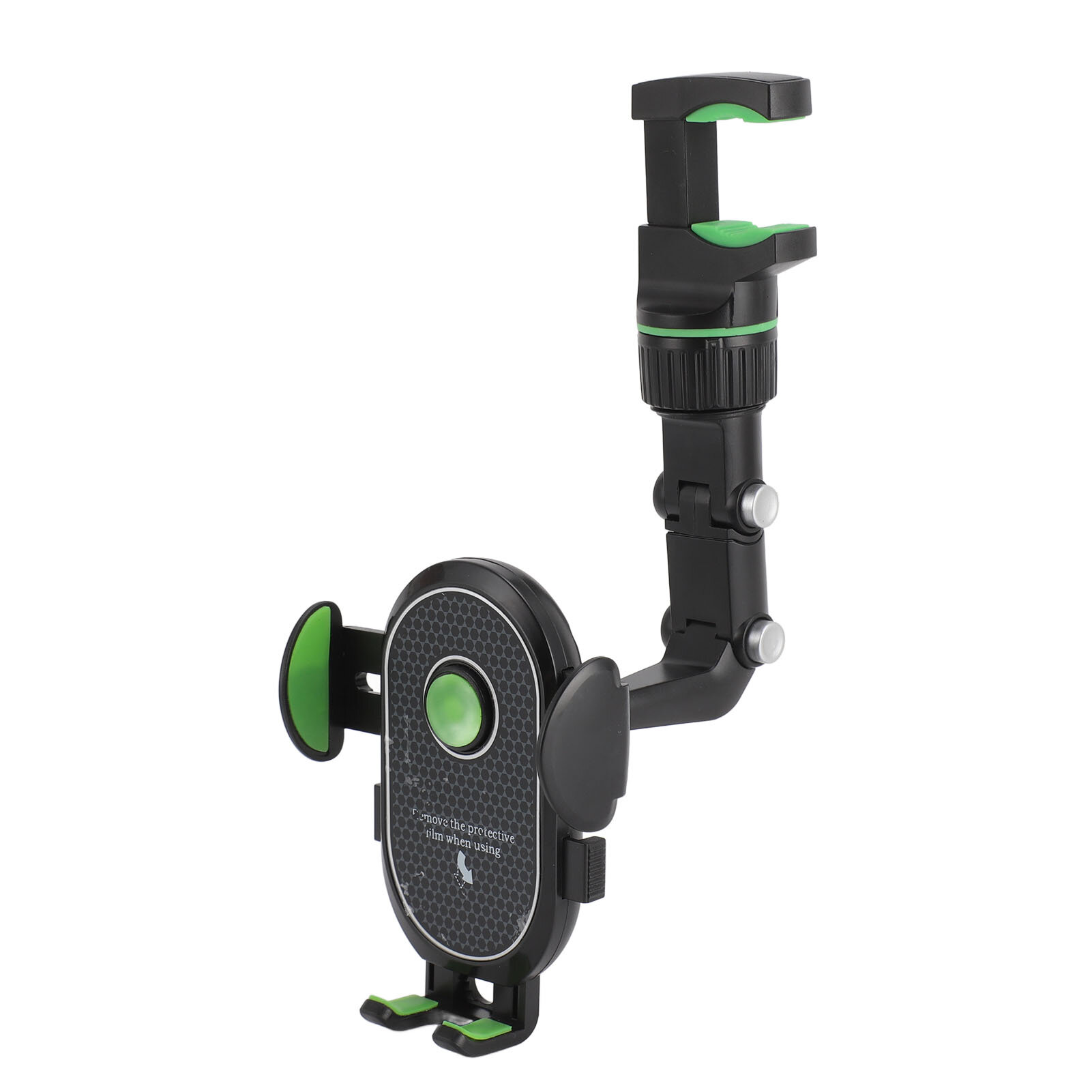 Вращающий держатель зеркального телефона заднего вида 360 градусов Вращающийся убранной универсальный мобильный телефон для автомобильного телефона для телефонов 4,0–6,5 дюйма зеленых