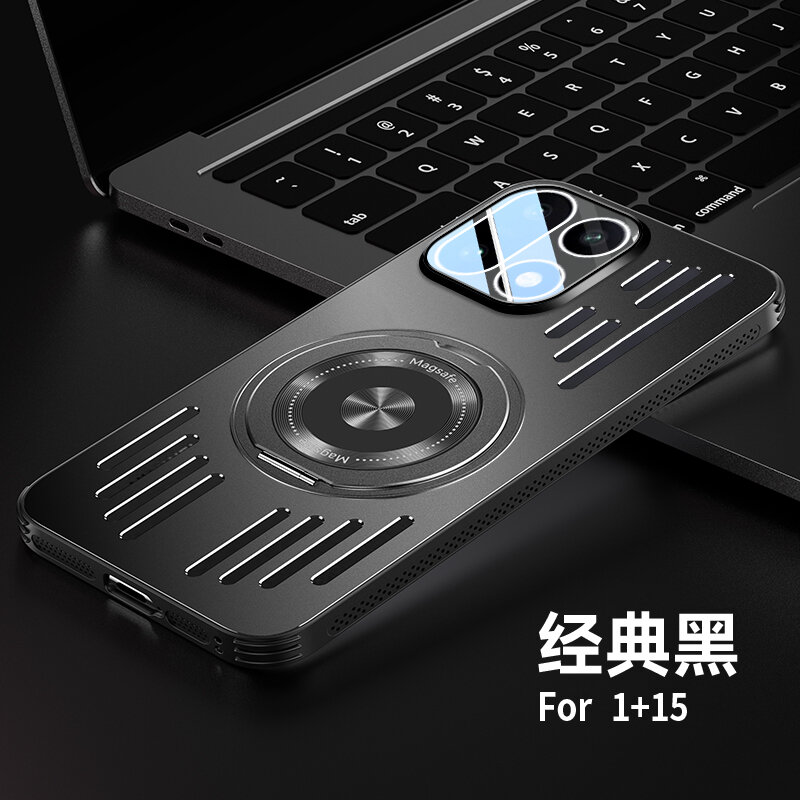 Чехол Для OnePlus 15/Оне Плас 15, soft touch, чехол-кардиомонитор, поликарбонат (PC), защита камеры, ударопрочный, встроенная подставка, усиленные углы, OnePlus, OnePlus 15, black,