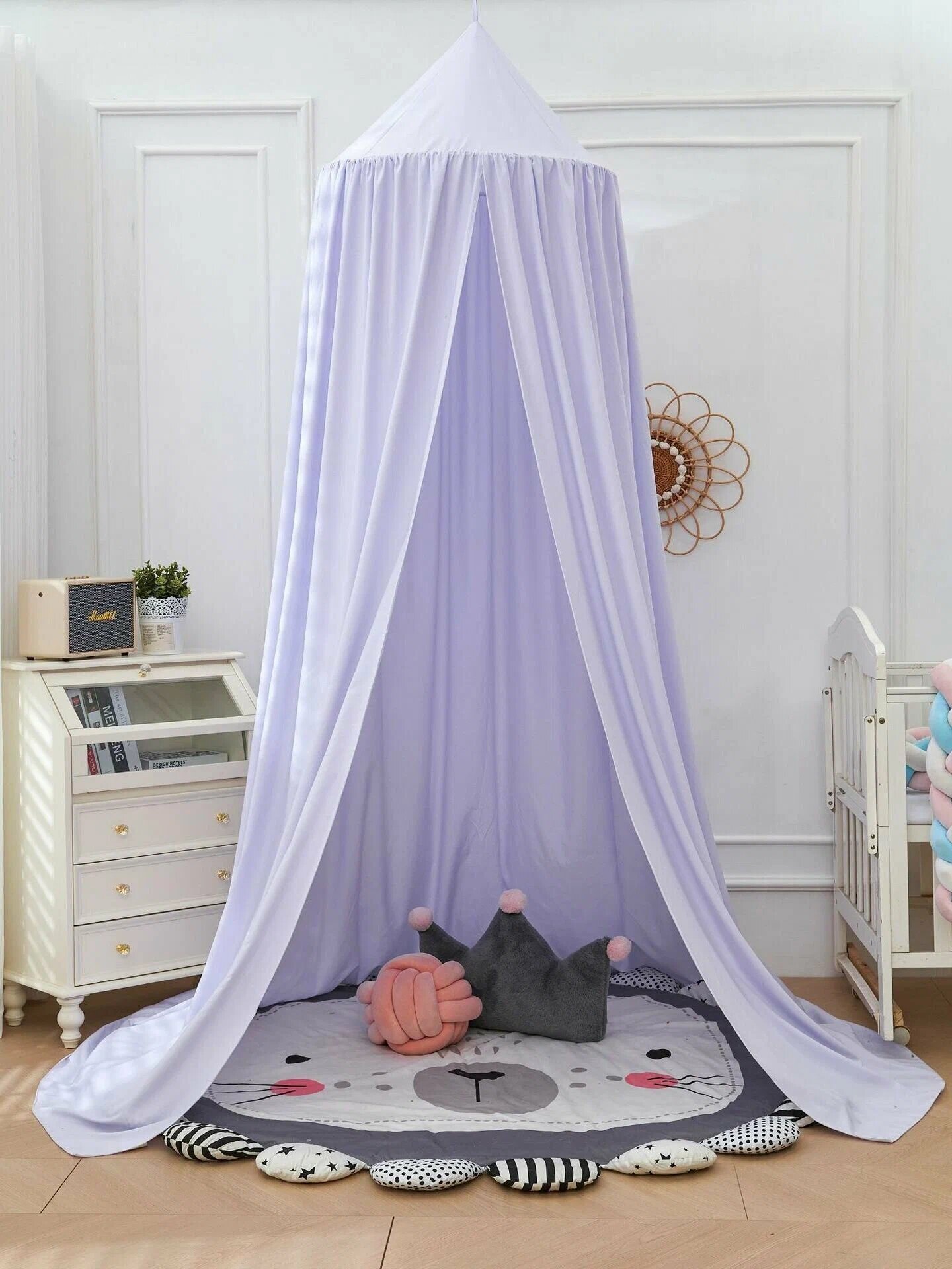 Балдахин шатер, , высота 2,5 м, диаметр0.65 м, периметр 4 м тент для кровати с антифоновым полотном