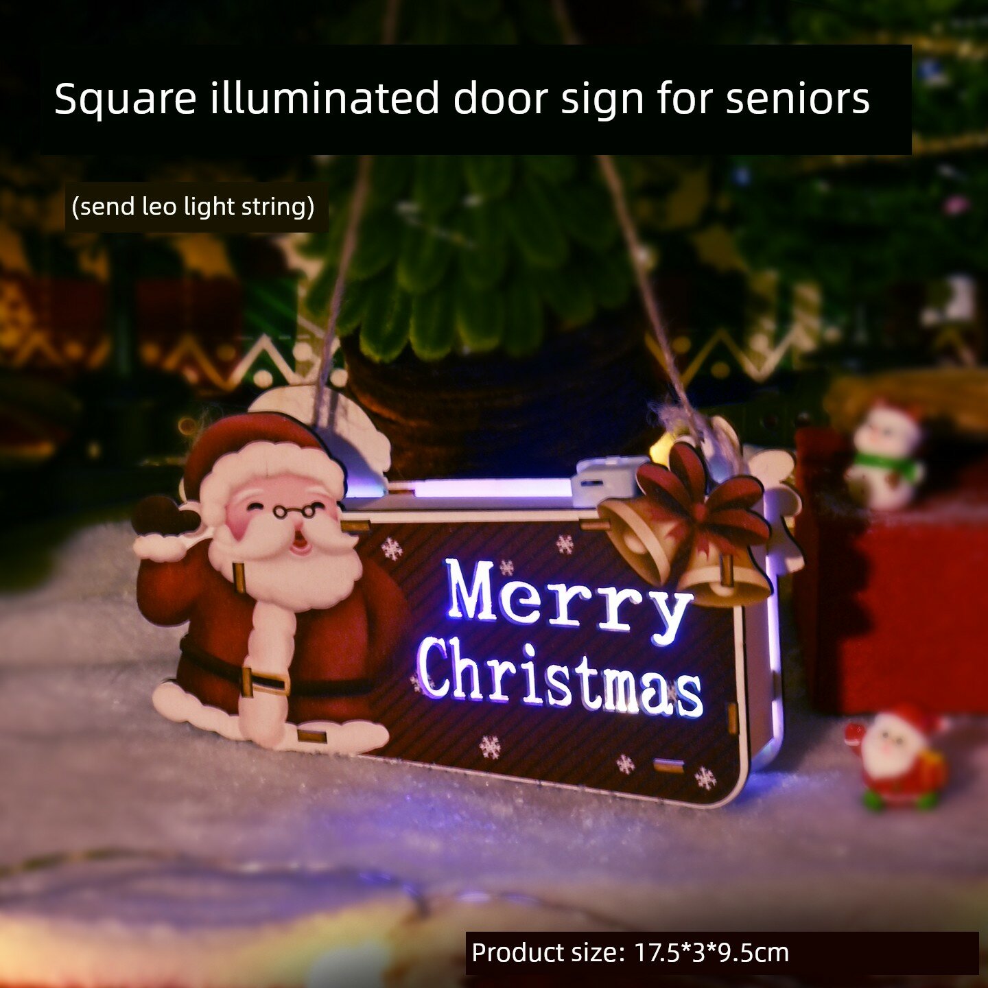 Рождественские материалы для рукоделия, украшения, светящиеся подвесные игрушки, рождественские подарки для