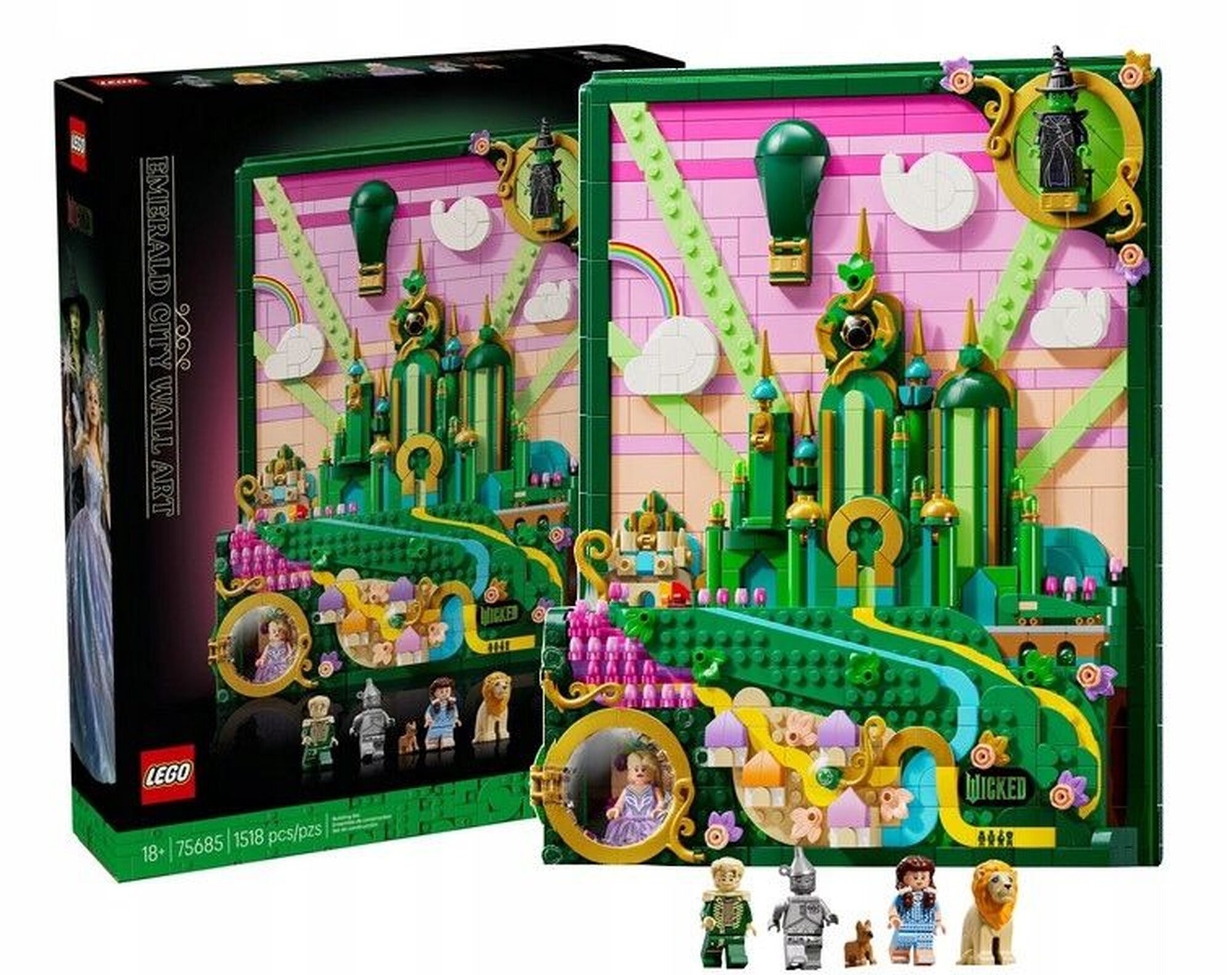 Конструктор LEGO Wicked 75685 Emerald City Wall Art Настенное панно «Изумрудный город»