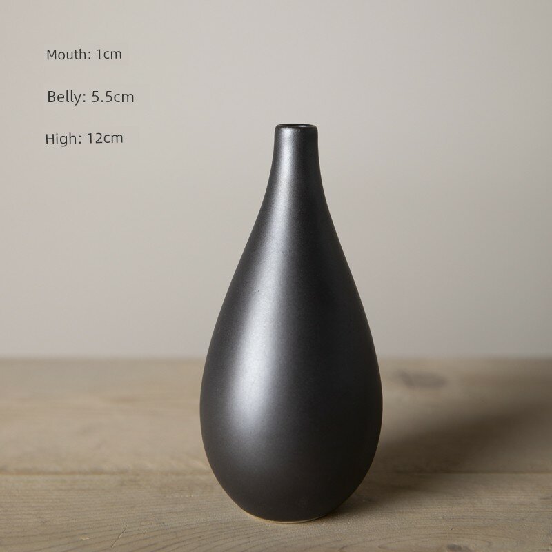 Черная керамическая ваза из рюкильной керамики, креативный новый китайский стиль, в стиле дзен, ретро, художественный
