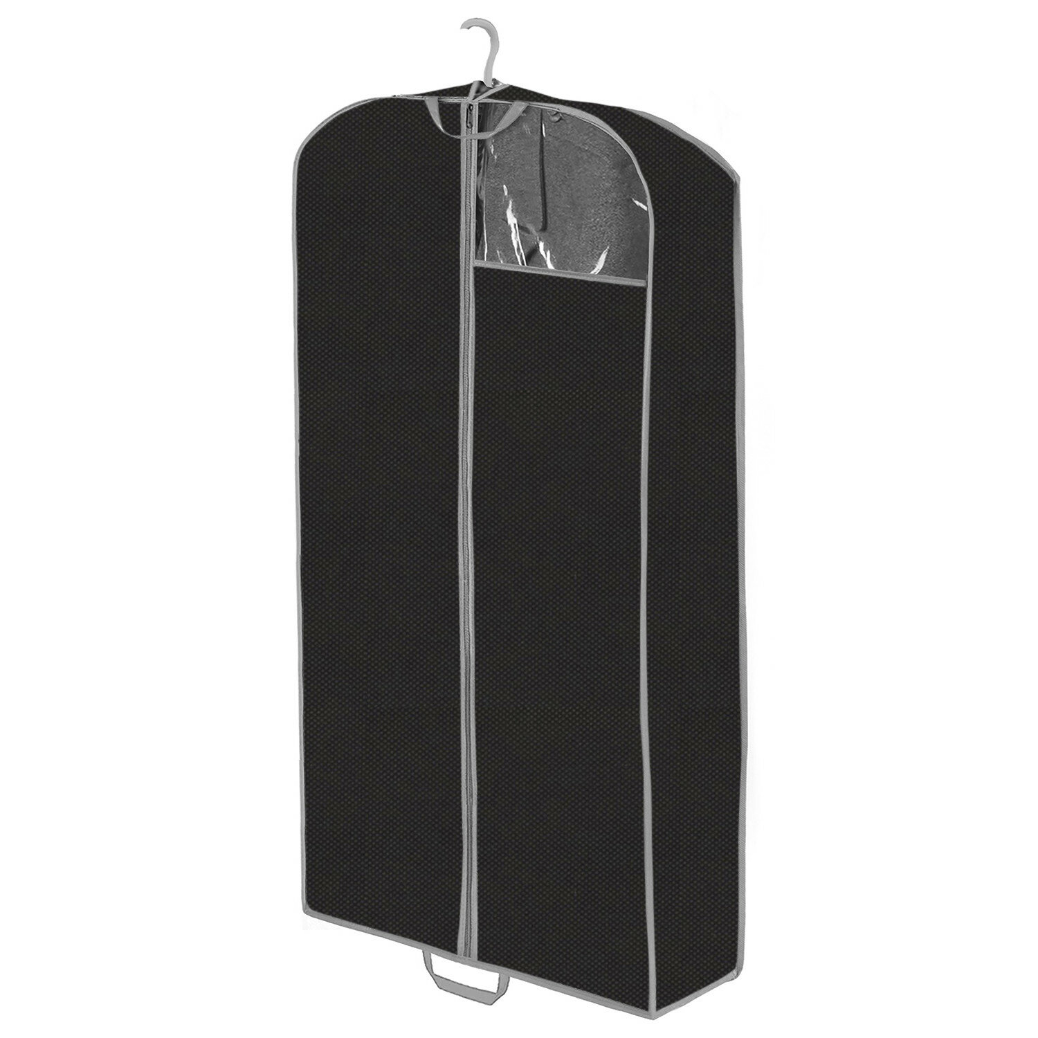 Чехол для пальто, дубленок и шуб рыжий КОТ "Black", 140х60х12 см, спанбонд/ПВХ, черный