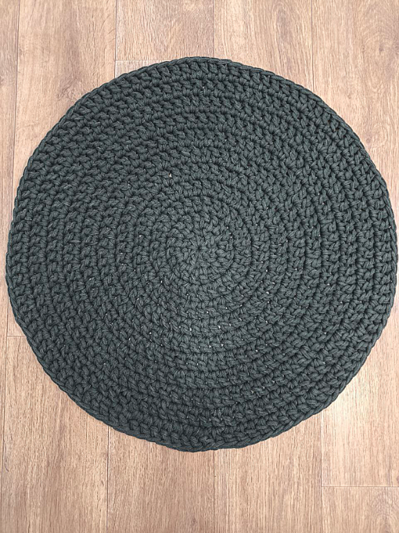 Эко коврик. Вязаный хлопковый ковер, ручной работы для гостиной, спальни, детской, прихожей, ванной и бани.
