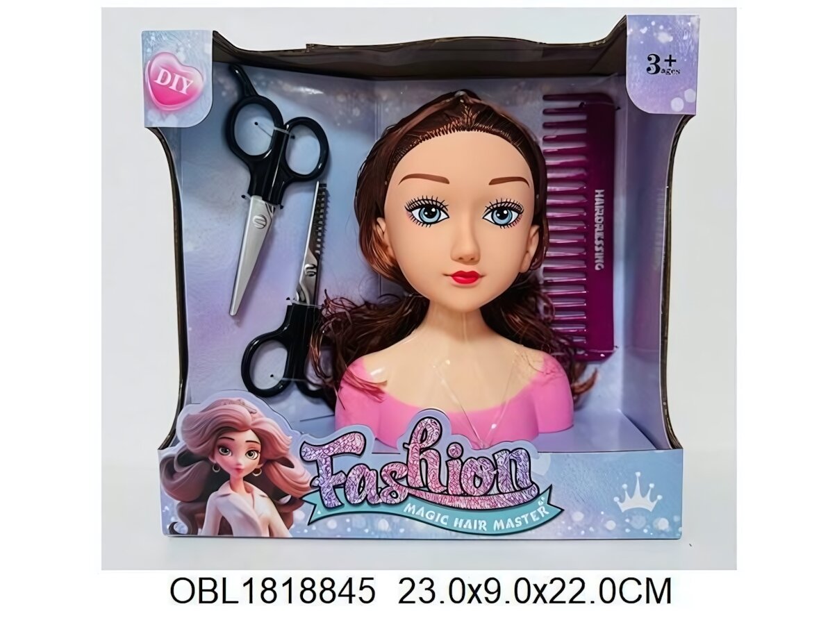 Набор стилиста с аксессуарами, коробка 23x9x22 см, для девочек от 3 лет