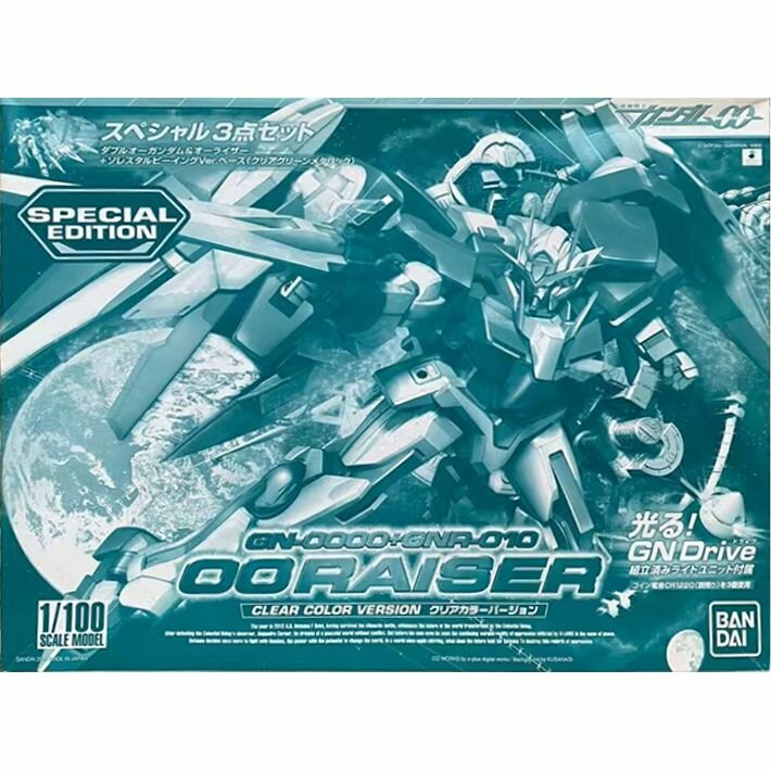 Фигурка Bandai TV PB 1/100 GN-OOOO+GNR-010 OORAISER LIMITED EDITION, Модель сборки