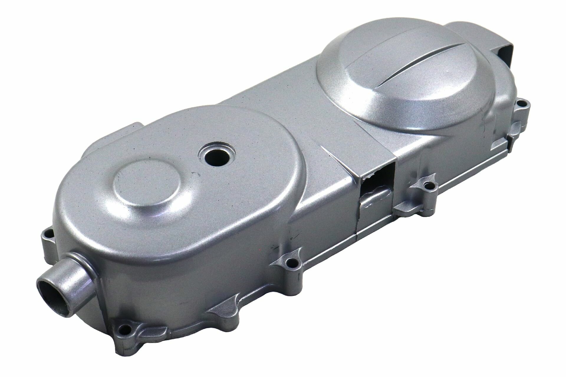 Крышка картера левая (вариатора) (139QMB) голая R10" серебристая