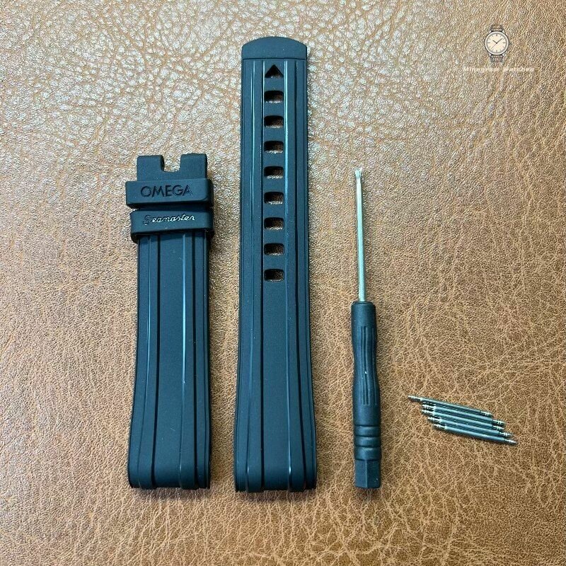 Ремешок для Omega силиконовый 20мм изогнутое крепление булавка совместимый