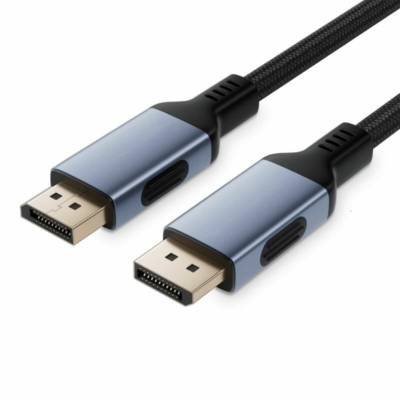 Кабель DisplayPort с поддержкой 16K, 80Gbps, обеспечивает 8K@240Hz и 4K@240Hz для геймеров и дизайнеров, 2m