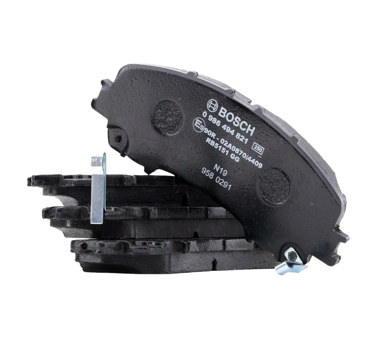 Колодки тормозные BOSCH 986494821 передние, Nissan X-Trail, Infiniti Q50 1.6 DCI, 2.2 D 13-