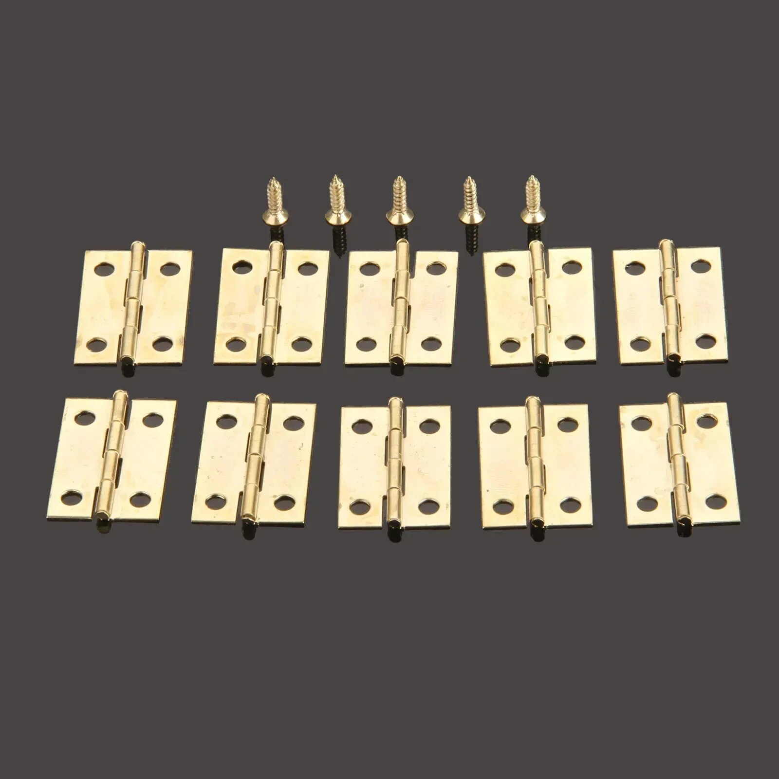 Мини бронзовые петли для мебели 24*16 мм Gold