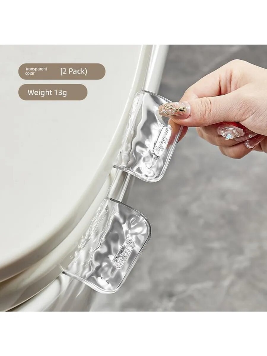 Подъемник крышки унитаза-прозрачный, 2 шт.