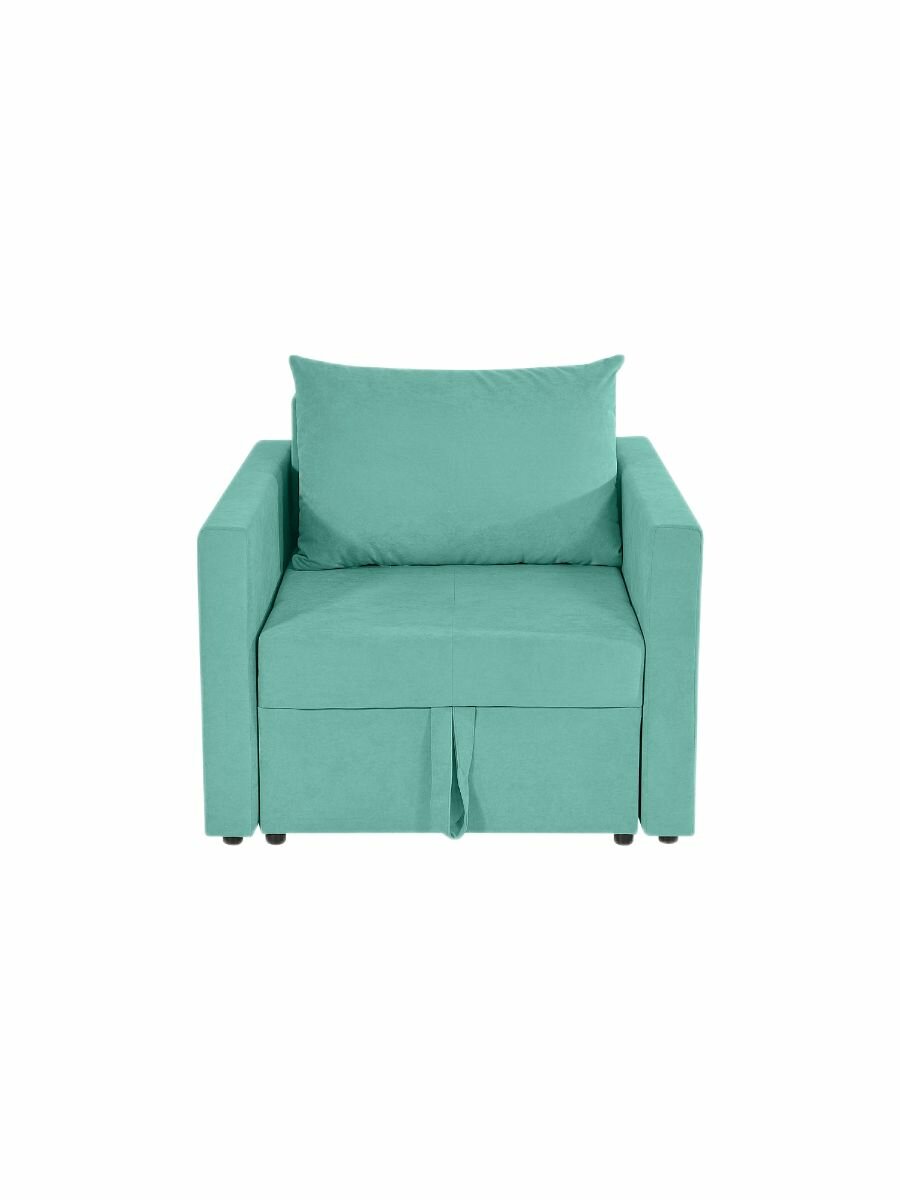 Кресло-кровать Сити с подлокотниками 900 (спальное место 700*1900), велюр цвет мятный