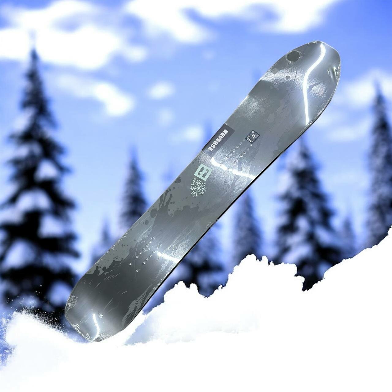 Сноуборд BREND REVERSE ORIGINAL Splasher, 153 см, серо-зеленый