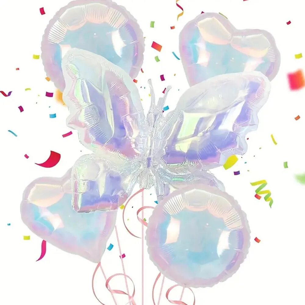 Разноцветная бабочка, набор любовной фольги,5шт