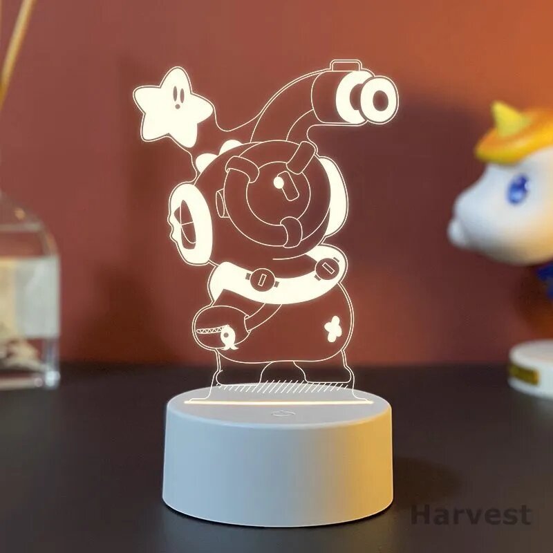 Brawl Stars 16-цветной ночник с дистанционным управлением,1,1,3, белый матовый