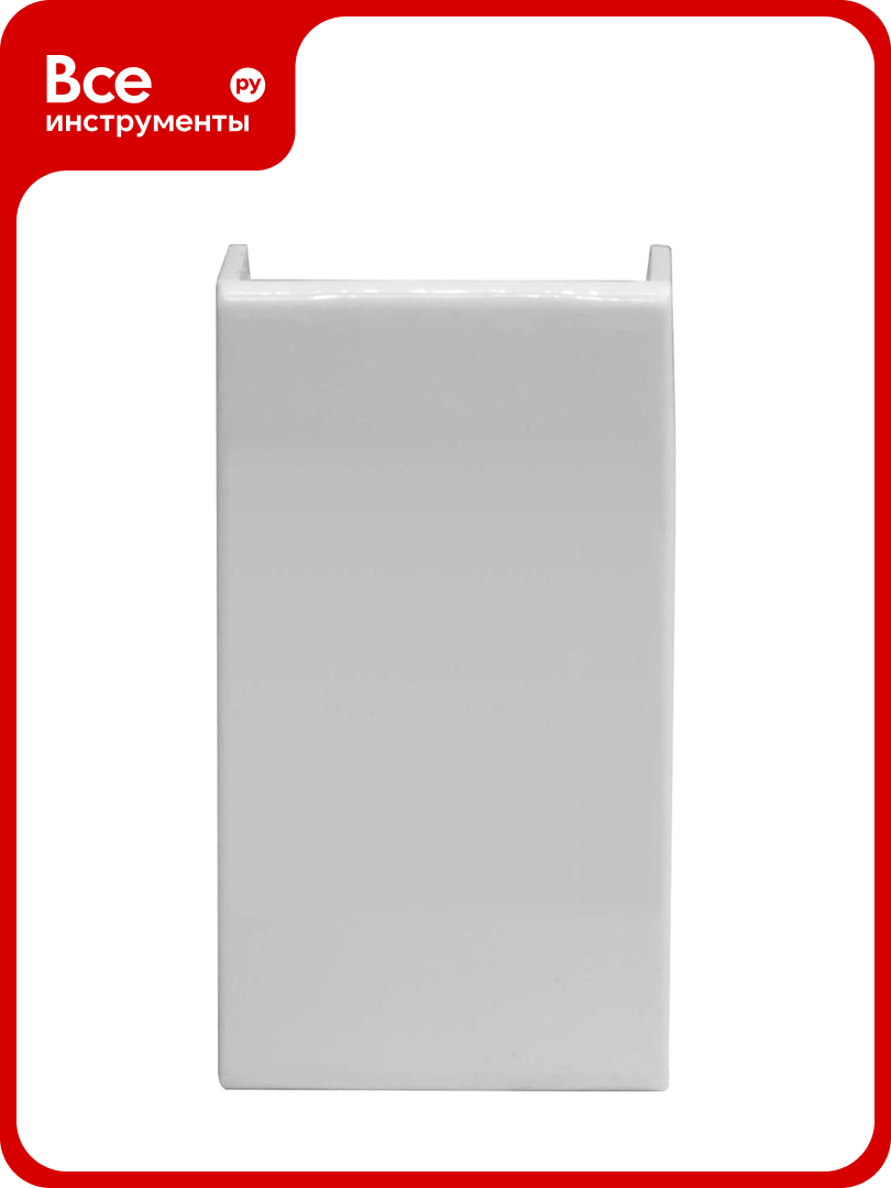 Заглушка DKC «Viva», белая 45016DIY, изготовлена из ABS‑пластика, степень защиты IP20, климатическое исполнение УХЛ3