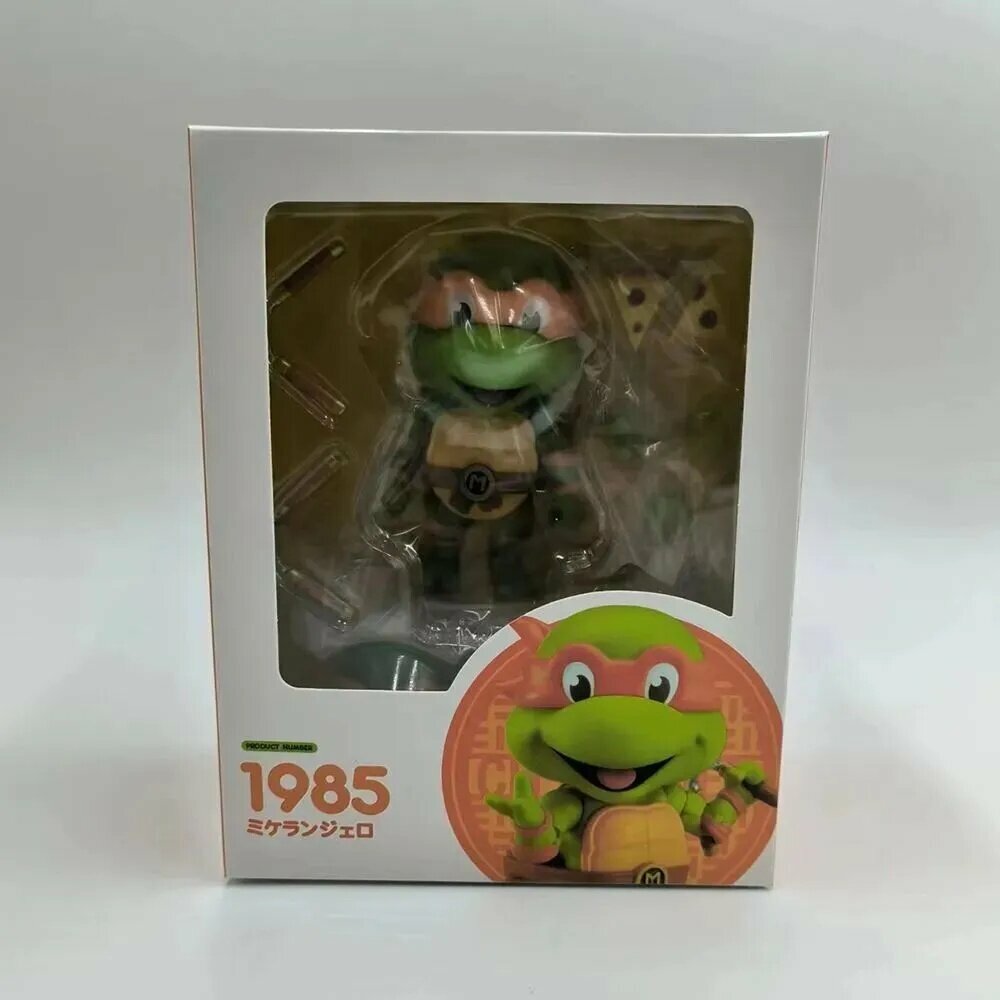 Фигурка Черепашки Ниндзя Микеланджело / Teenage Mutant Ninja Turtles Michelangelo Нендороид (10см) 1985