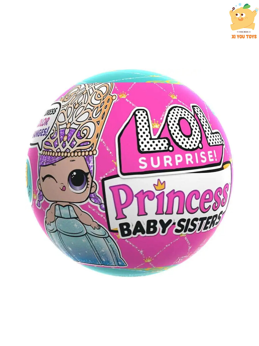 L.O.L. Surprise! Princess Baby Sisters Случайная 1 Кукла / Игрушки-сюрпризы Маленькие сёстры-принцессы (бокс-сюрприз). Для детей от 6 лет.