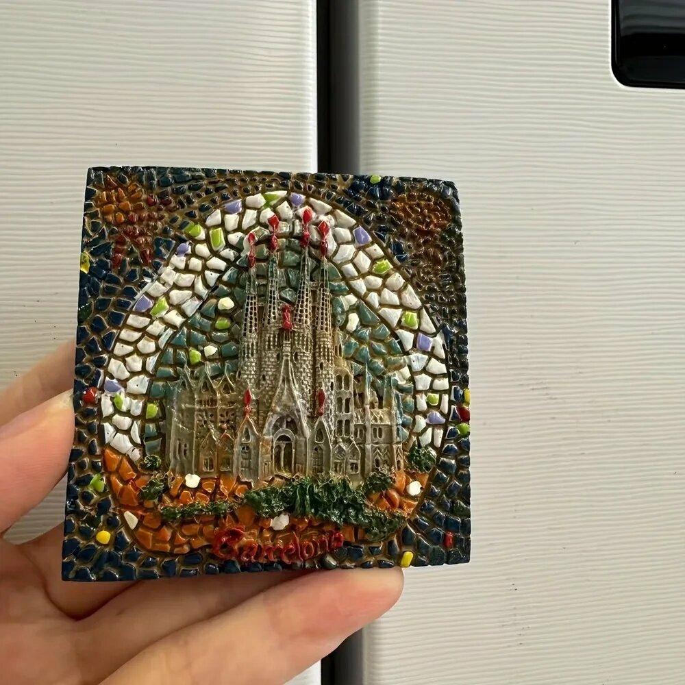 3D Магнит на холодильник ручной работы из эпоксидной смолы: коллекция городов (Вена, Будапешт, Кувейт, Барселона, Петра, Япония, Венеция, Зальцбург, Малайзия) - Подарок путешественнику, Декор комнаты