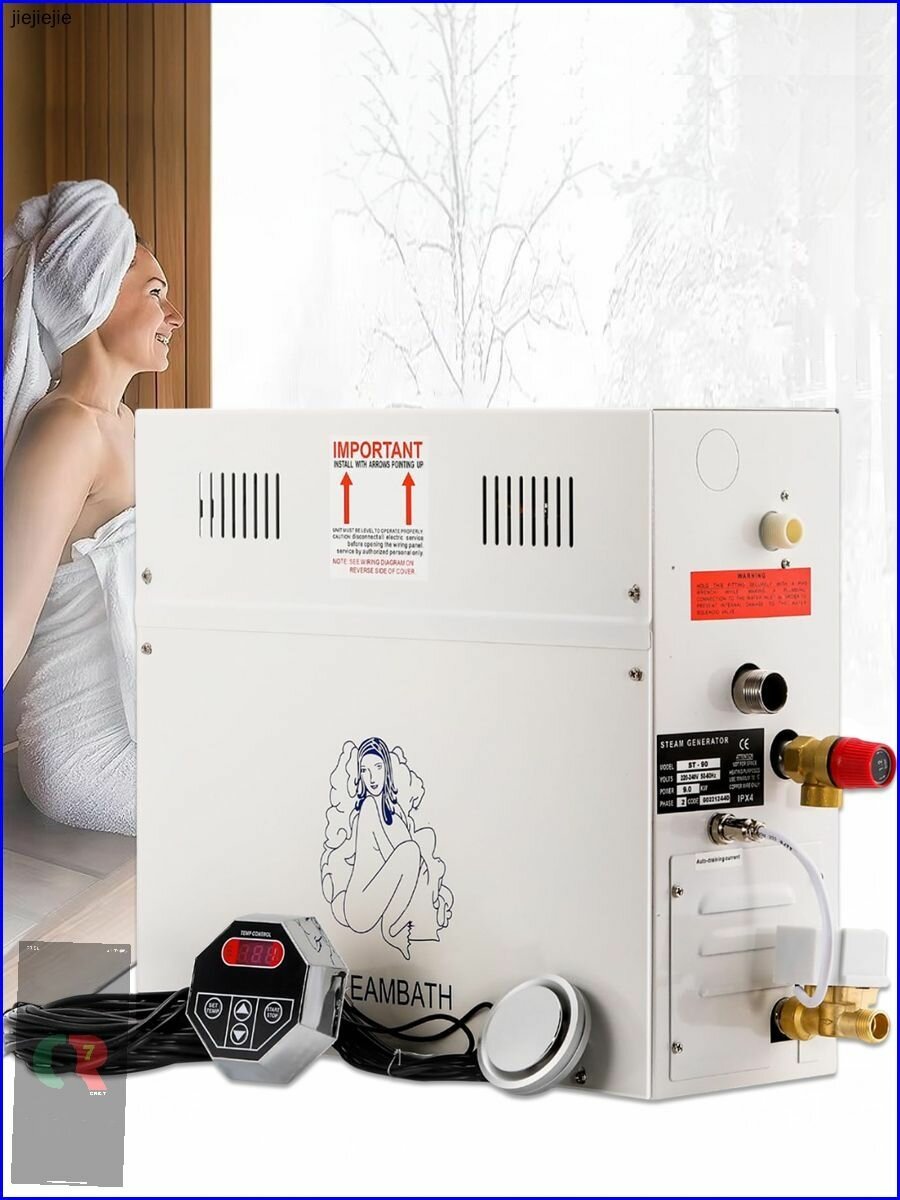 Эксклюзивная парогенераторная система 3 кВт 220 В для хамама сауны и бани с функцией самоотвода и ароматерапевтической головкой