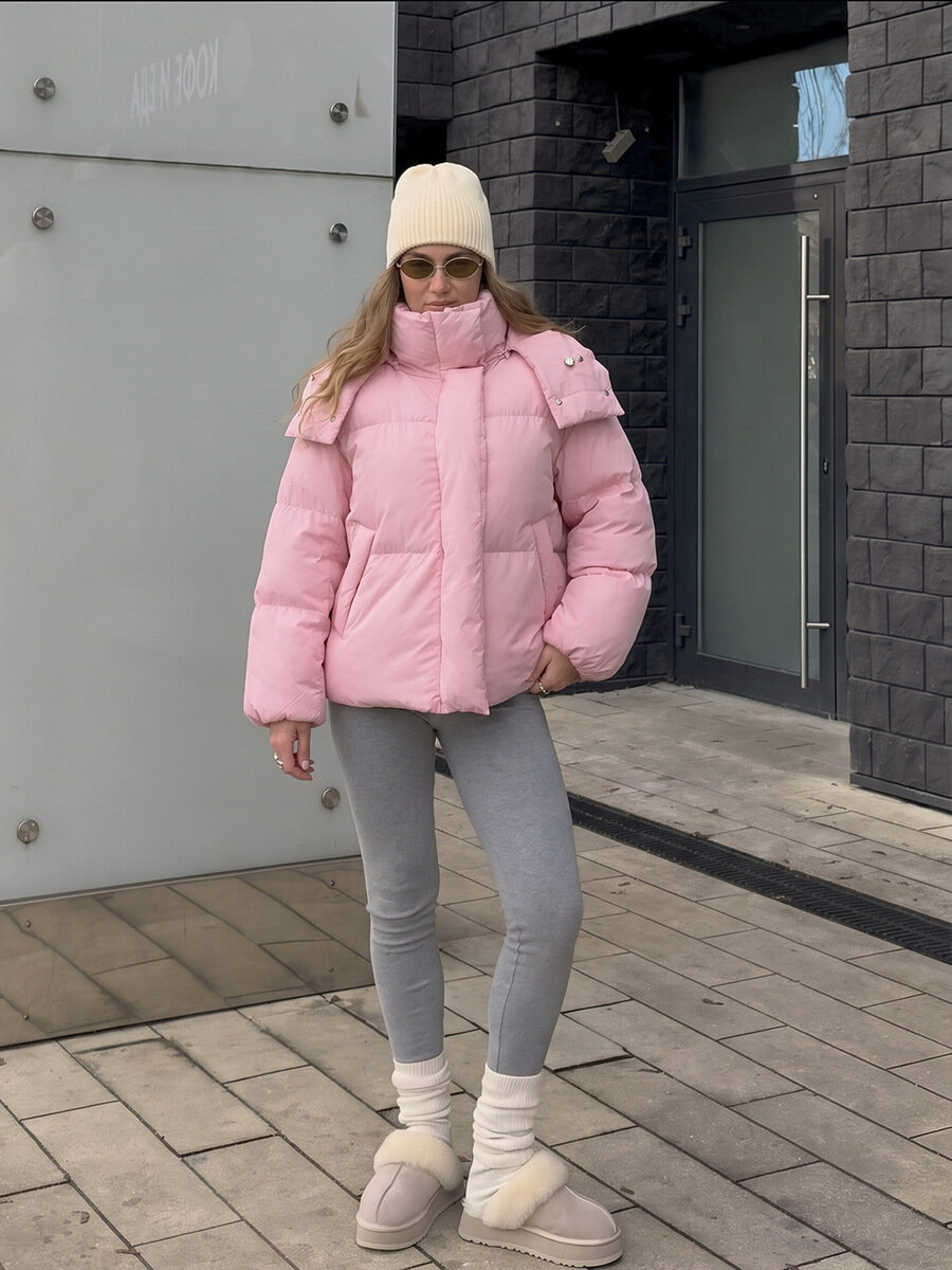 Куртка , размер 46-50, pink — фото 1